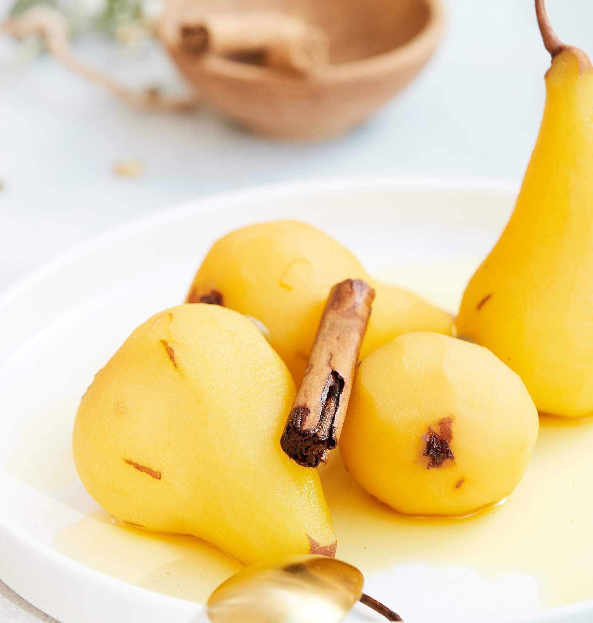Saffron and Cardamom poached Pears | Healthy Ceramic Nonstick Cookware ...