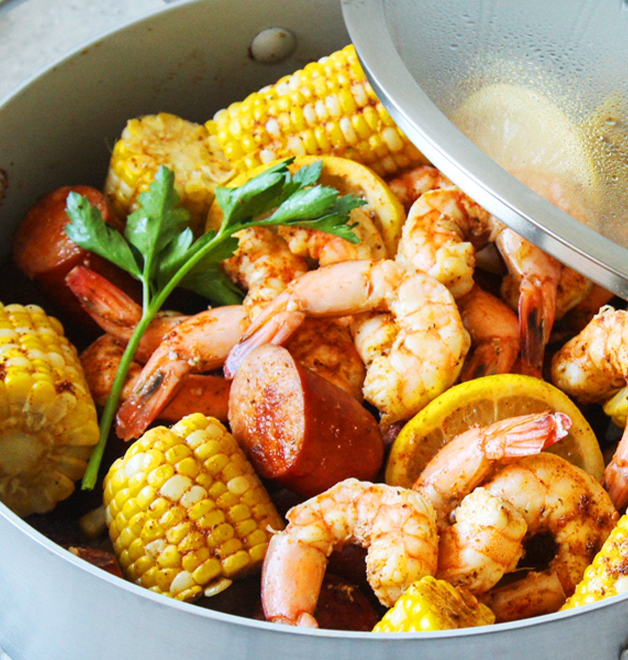Shrimp Andouille Low Country Skillet | Healthy Ceramic Nonstick ...