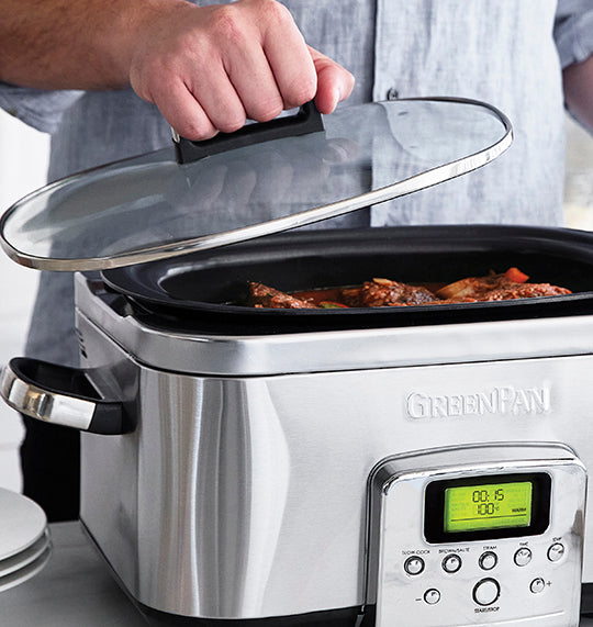 Stainless Steel Non Stick Ceramic Slow Cooker | GreenPan New Zealand