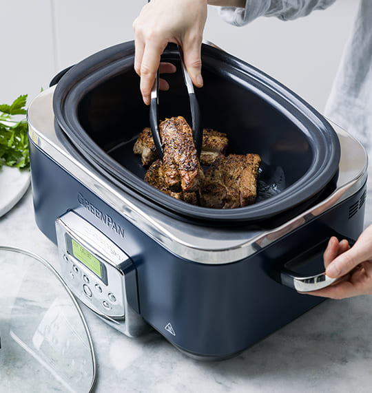 Slow Cooker Oxford Blue, 6L | Healthy Ceramic Nonstick Cookware ...